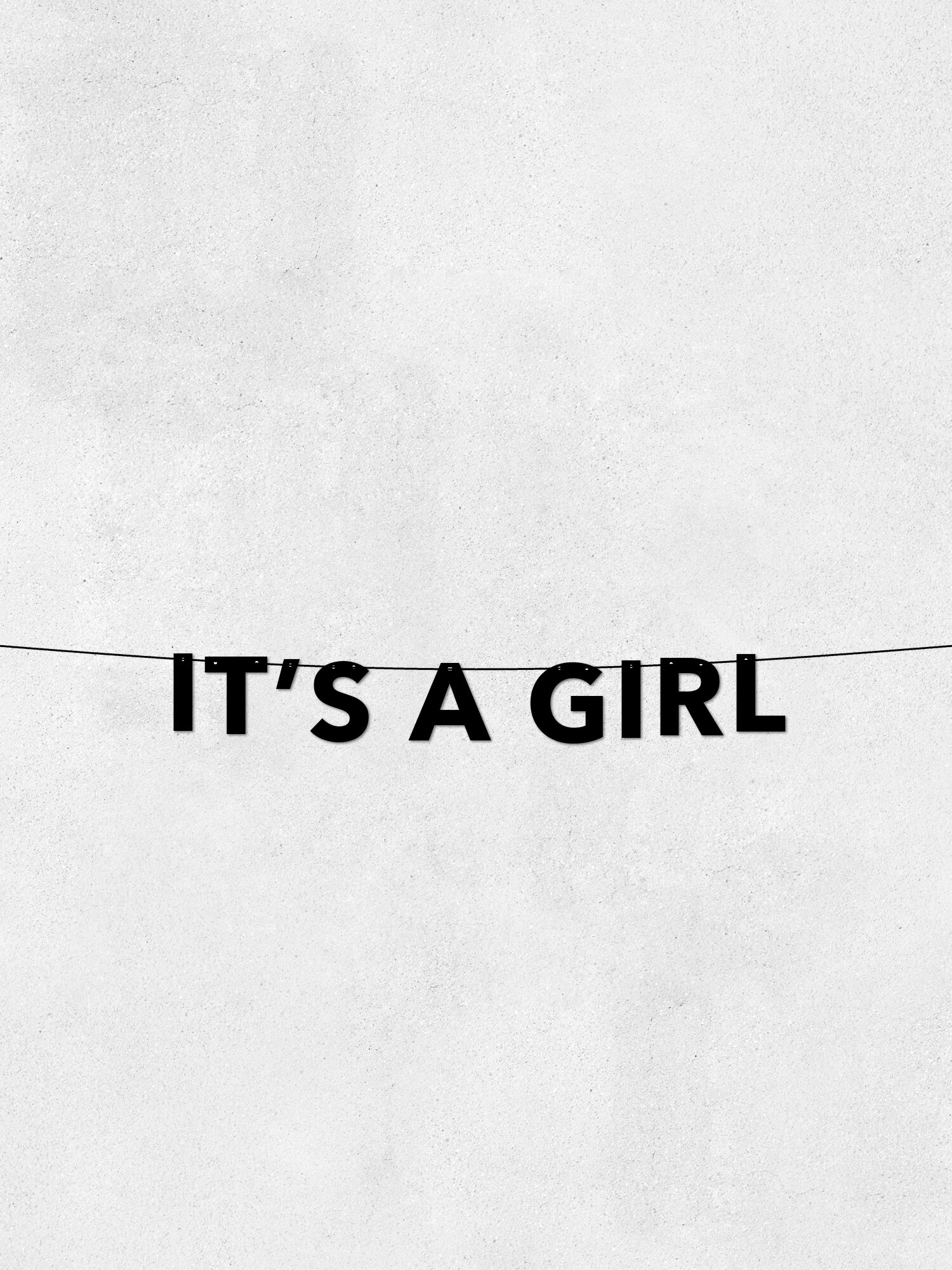 Гирлянда It s a Girl для Декора Комнаты Долговечные Буквы, Высота 10 см, Легкое Крепление