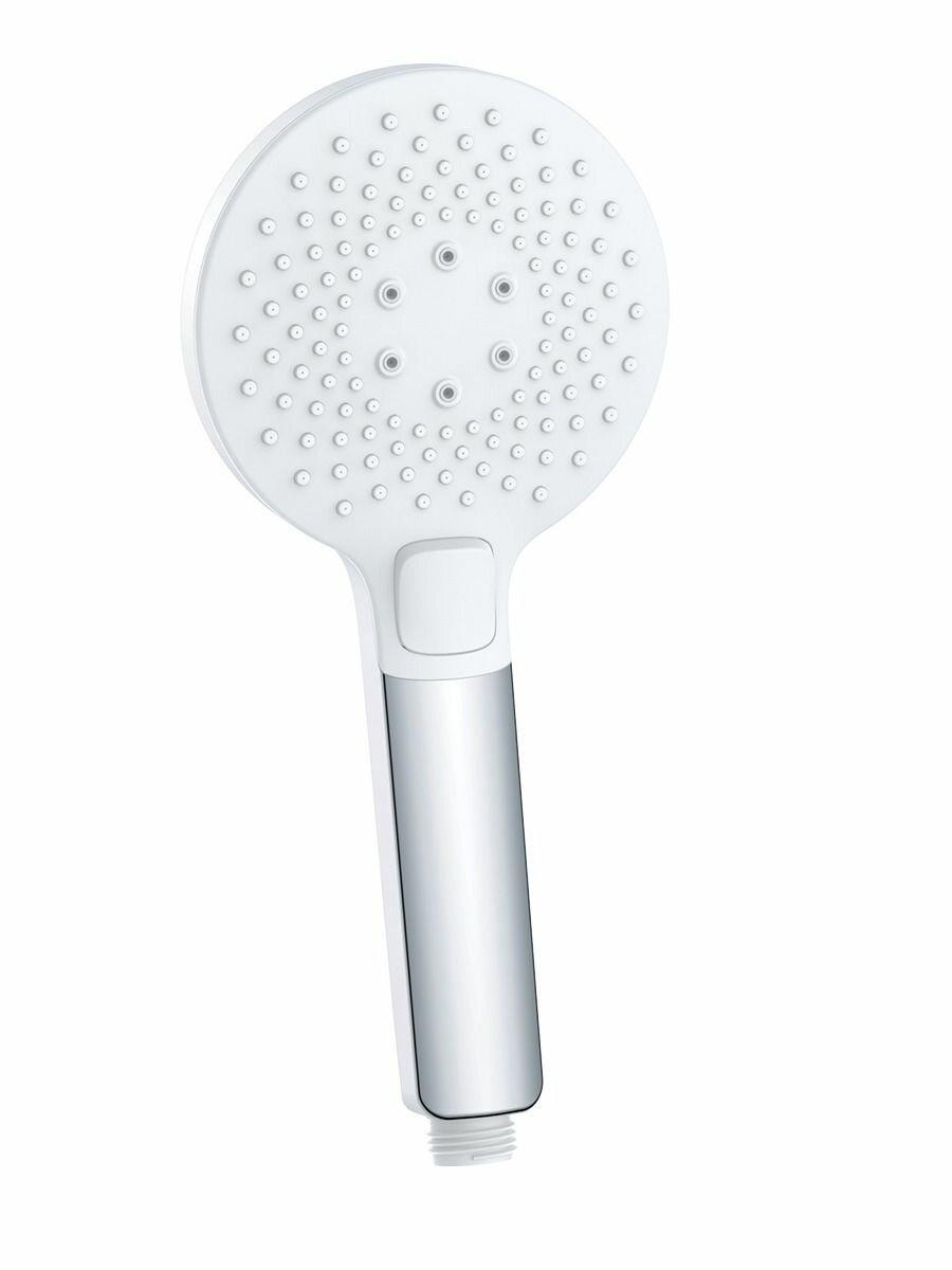 Лейка душевая Lemark LM0819СW, 3-функциональная, пластик, хром/белый