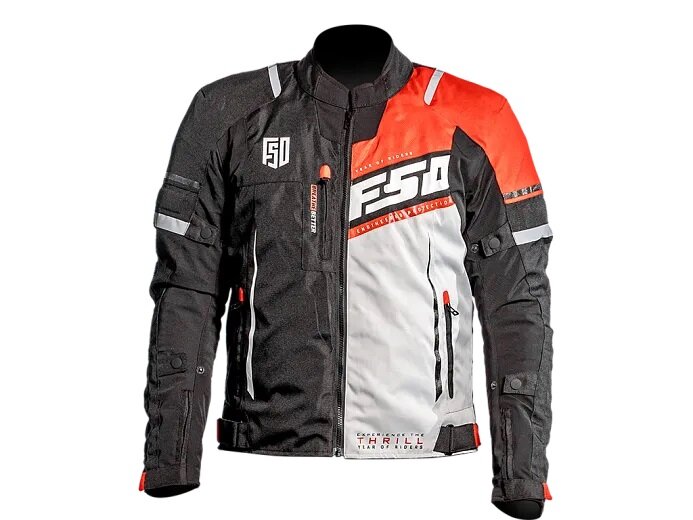 Мотокуртка FSD Terra black-red. XL. Черный-красный