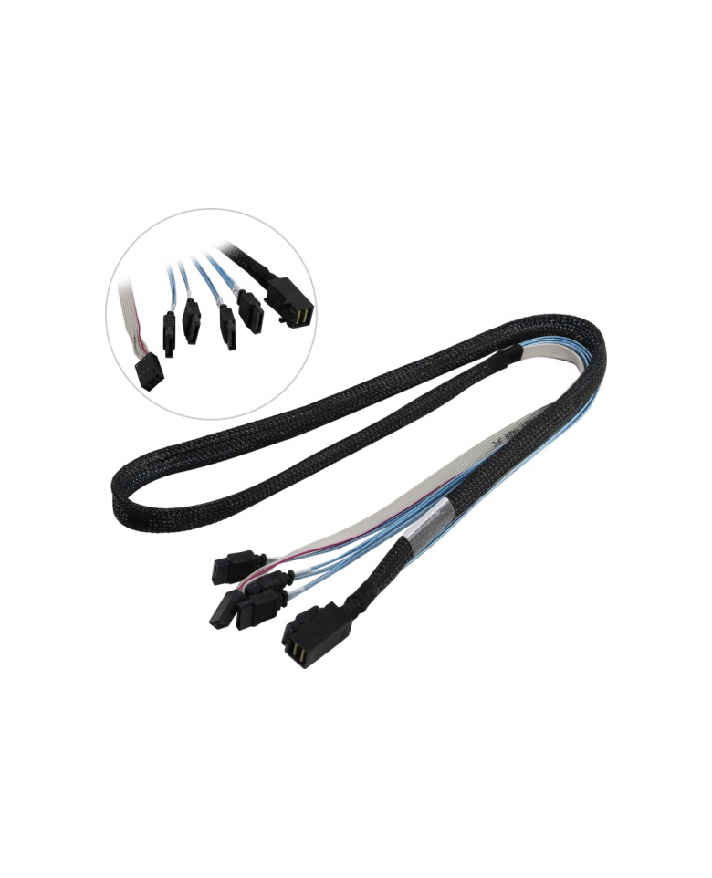 Кабель ACD ACD-SFF8643-SATASB-10M, INT SFF8643-to-4*SATA+SB 100cm (аналог LSI00411, 2279800-R) (MD-6705050-100)