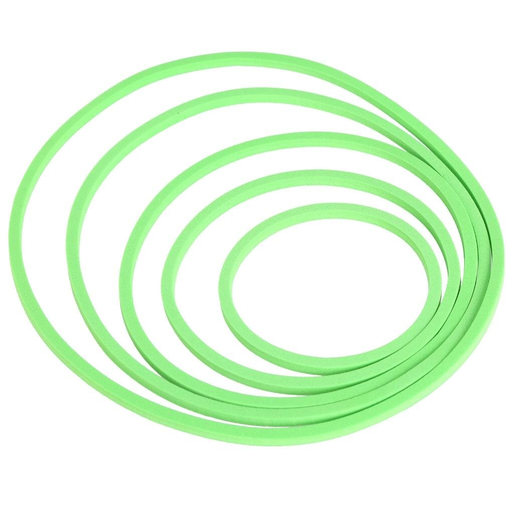 Плавающие кольца для растений для аквариума (5 шт.), Зеленый