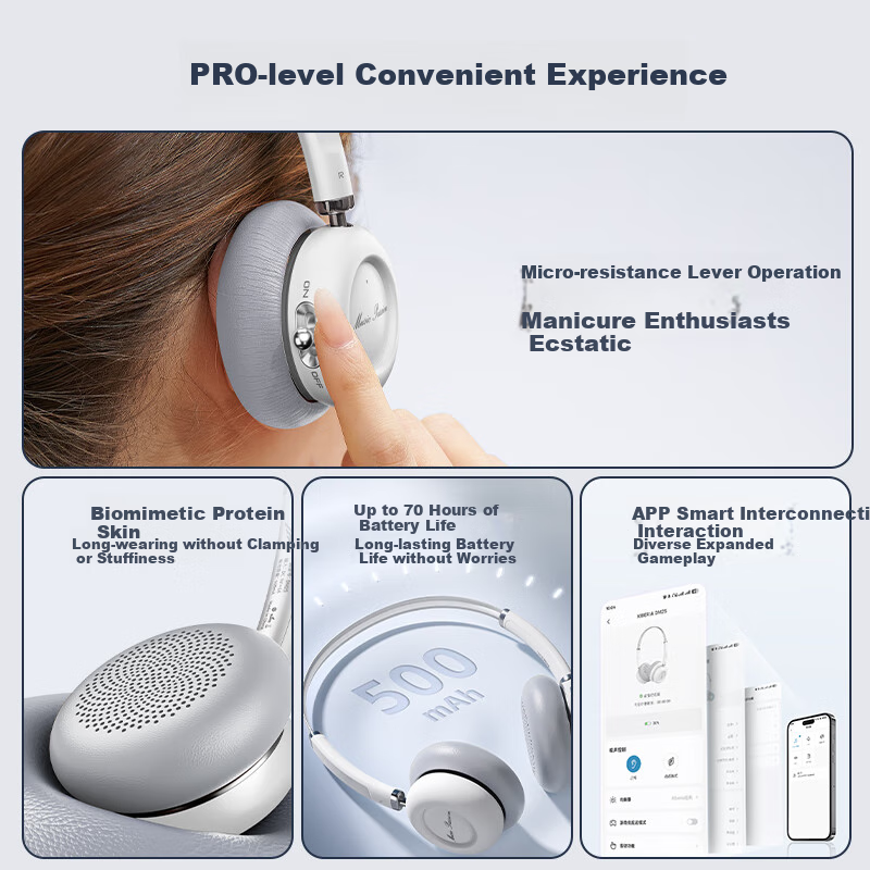 XIBERIA Feather DM25 Беспроводные наушники Bluetooth золотой этикетт матовый белый с длительным сроком службы батареи