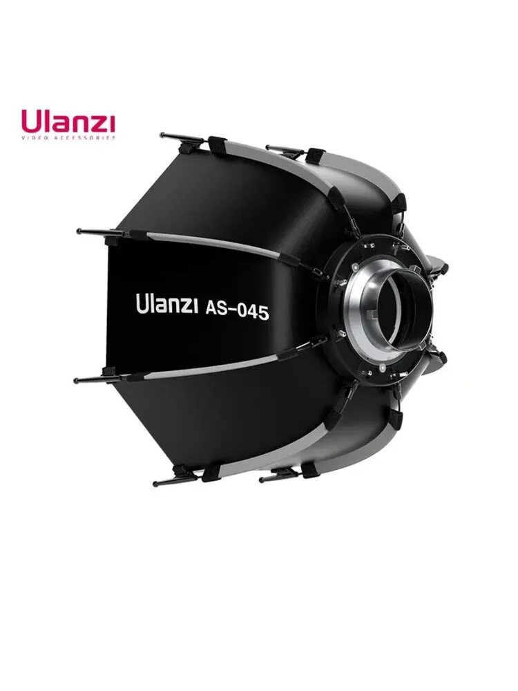Ulanzi AS-045 Восьмиугольный Софтбокс С Ячеистой Сеткой Глубиной 45 См С Быстросъемным Креплением Bowens Для Вспышки Для Фотостудии Bowens