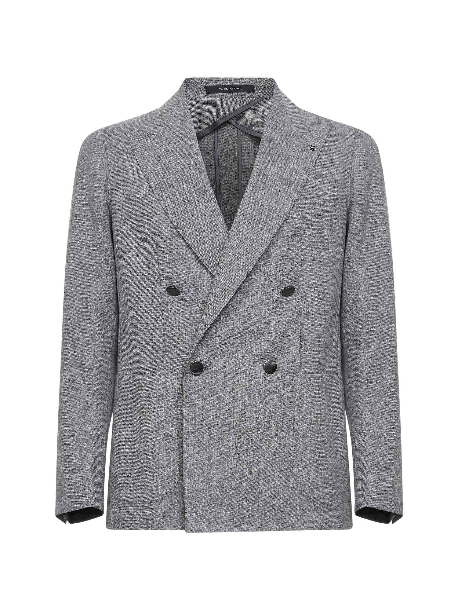 Пиджак Peak-lapel logo-pin blazer