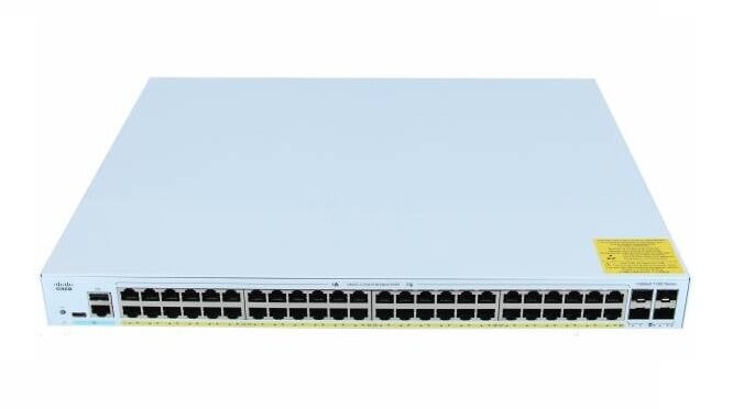 Коммутатор CISCO C1200-48P-4G 48x 10/100/1000 PoE+ with 375W power budget, 4x GE SFP, Rack-mountable — фото 1