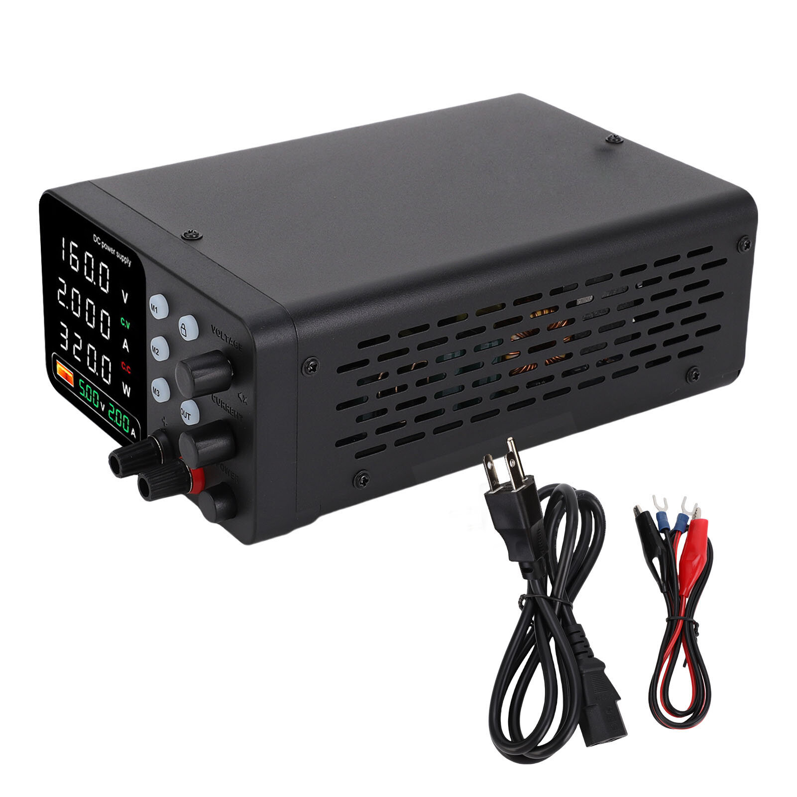 Лабораторный блок питания 300W, 0-10A, регулируемый, USB, US вилка