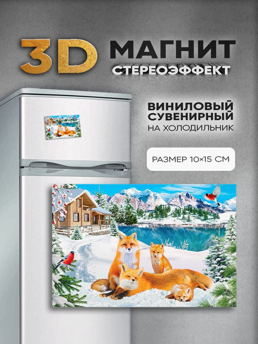 Стереомагнит с 3D-эффектом "Лисы"