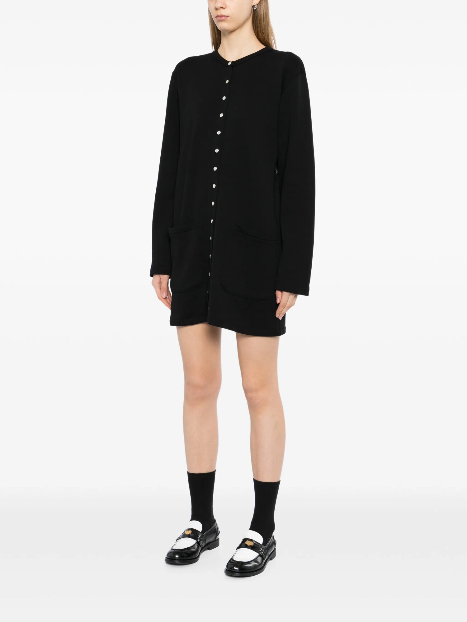 Платье agnes b. Front button fastening dress, размер 46, black/black — фото 1