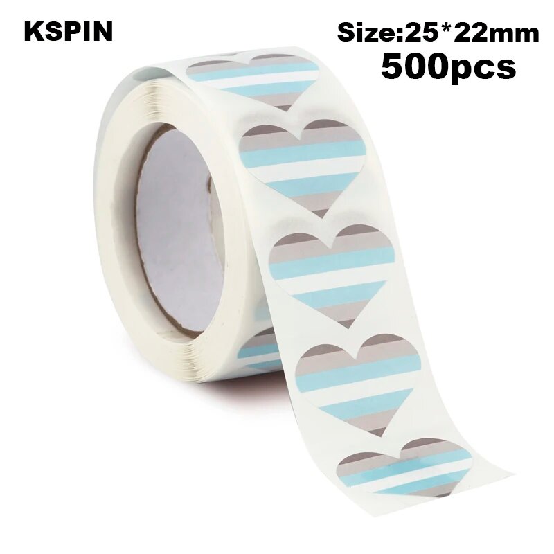 Наклейки Progress Pride ST0026, 25*22 мм, 500 шт.