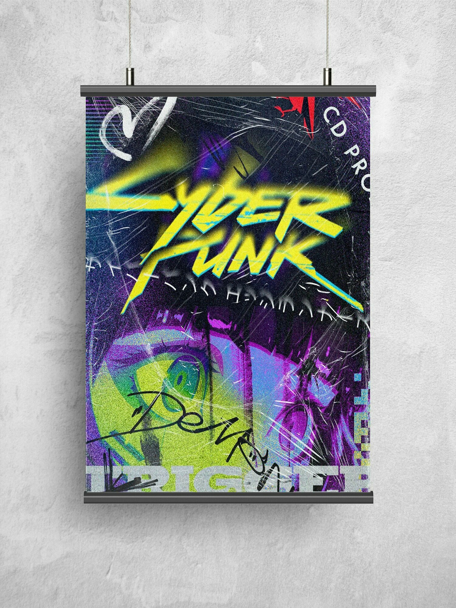 Постер "Cyberpunk: Edgerunners" 30х42 см - плакат А3 без рамки