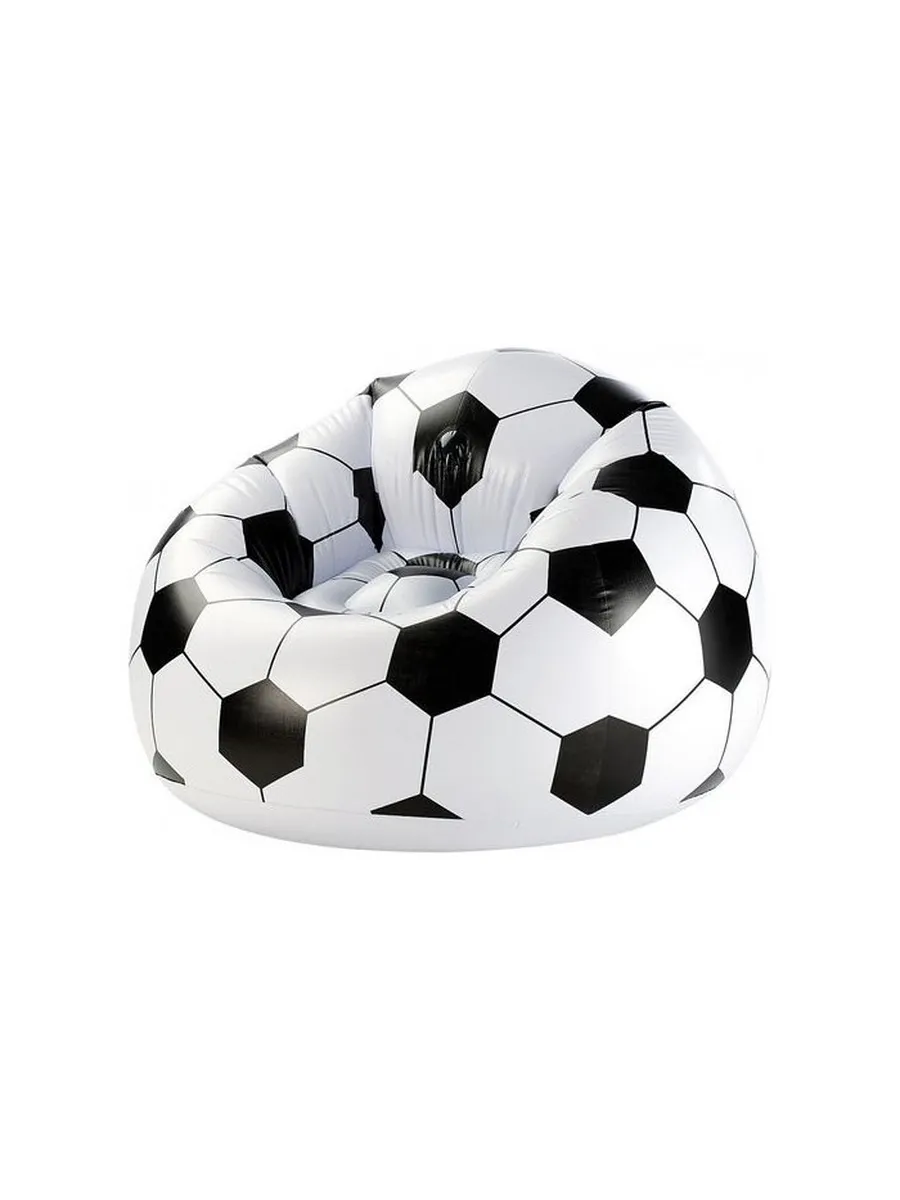 Кресло надувное "Футбольный мяч" 114х112х66см Bestway, от 6 лет, максимальная нагрузка 75кг (арт. 75010)