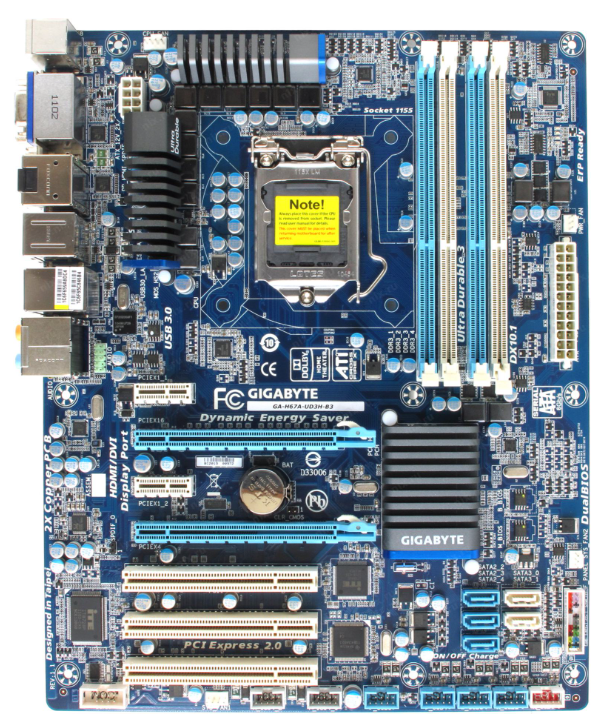 Материнская плата GIGABYTE GA-H67A-UD3H-B3, для настольных ПК, чипсет Intel H67, 4 слота DDR3