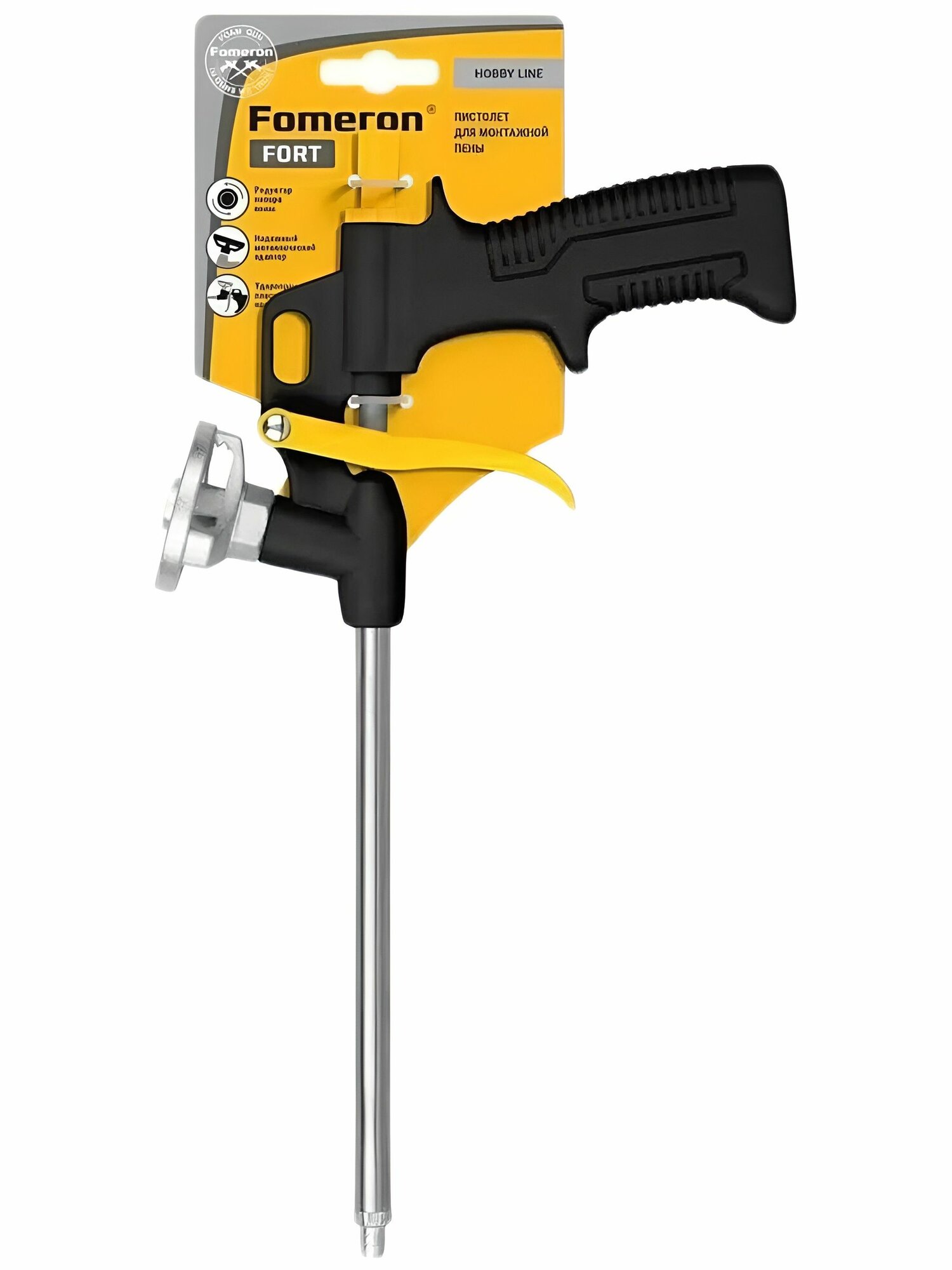 Пистолет для монтажной пены с металлическим адаптером Fomeron Fort