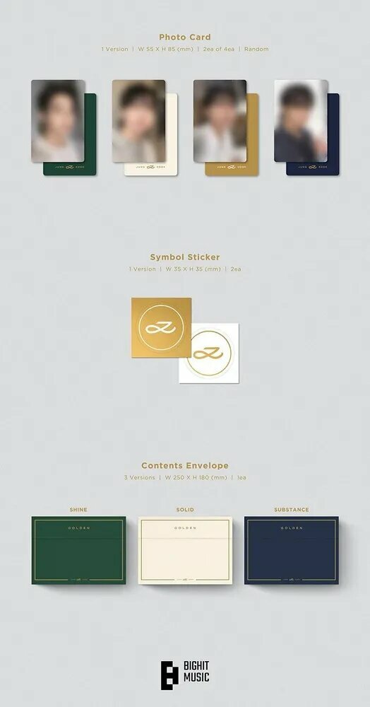Альбом JungKook (BTS) - GOLDEN (SHINE ver.) K-pop CD Импортное издание — фото 1