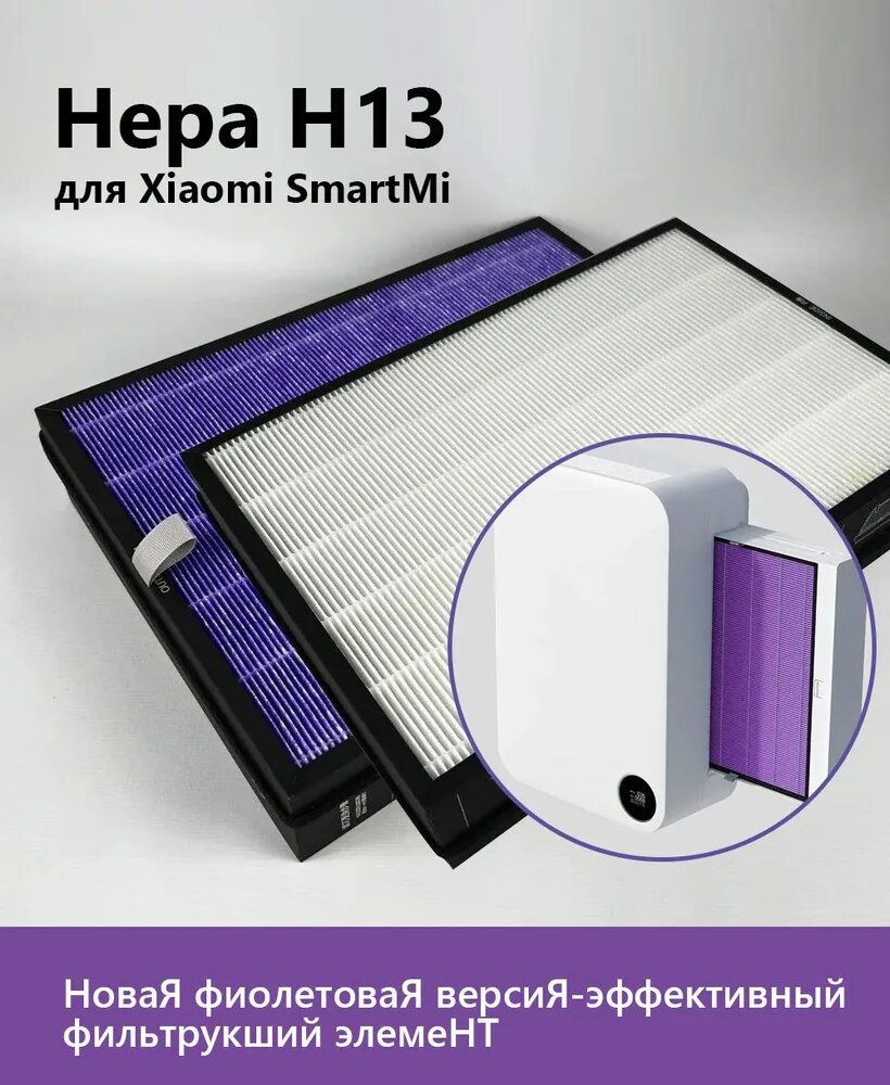 1 шт X Фильтр Hepa H13 для бризера воздухоочистителя Xiaomi SmartMi XFXTDFR02ZM / XFXT01ZM (-002)