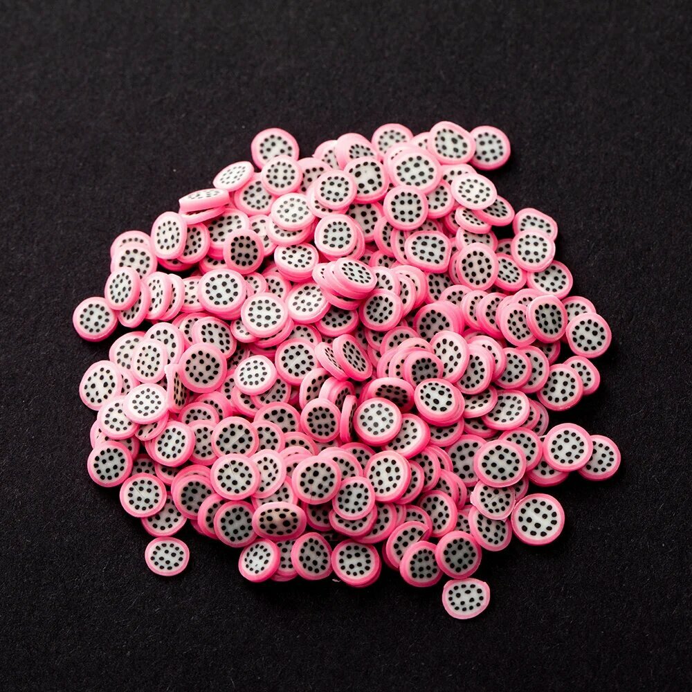 ACTBOBO Подвески из полимерной глины фрукты цветы животные Розовый, 1000pcs, Rose Red Pitaya