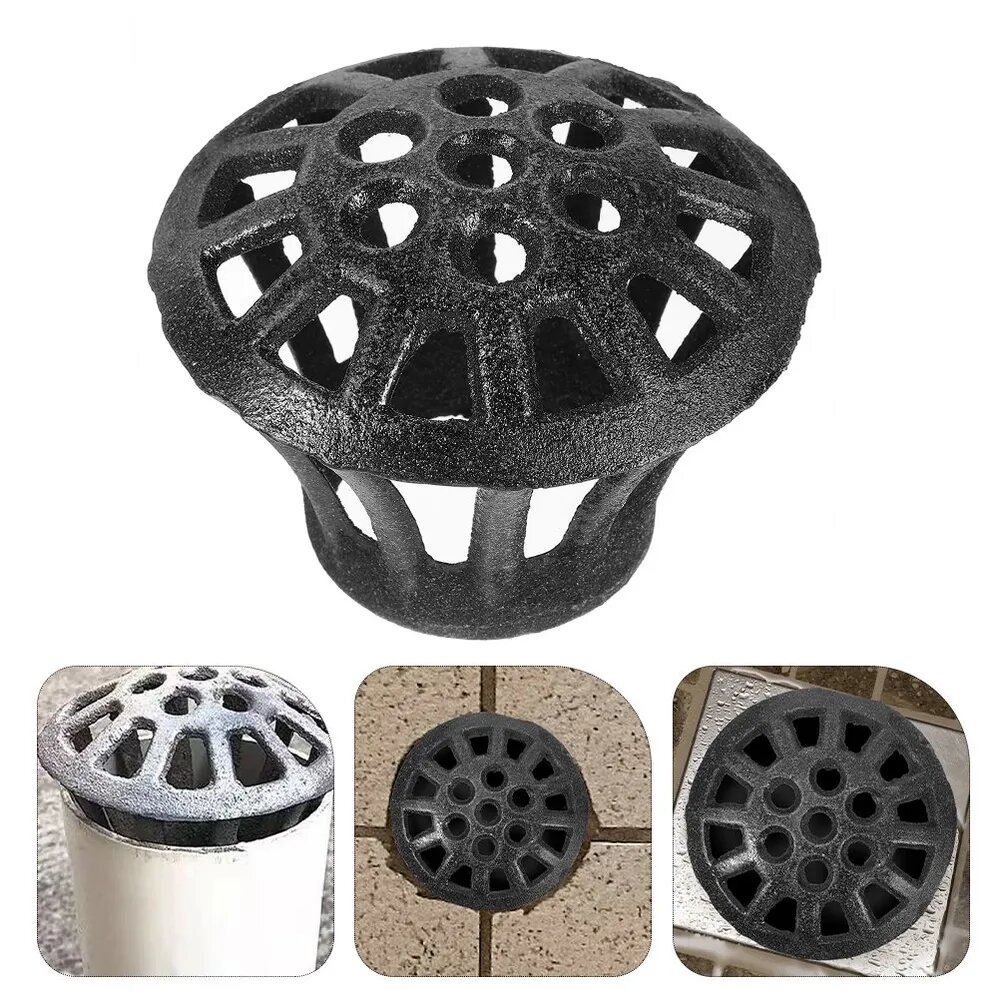 Надежный Чугунный Фильтр Для Предотвращения Засоров В Водосточных Каналах 12.50X12.50X9.00Cm