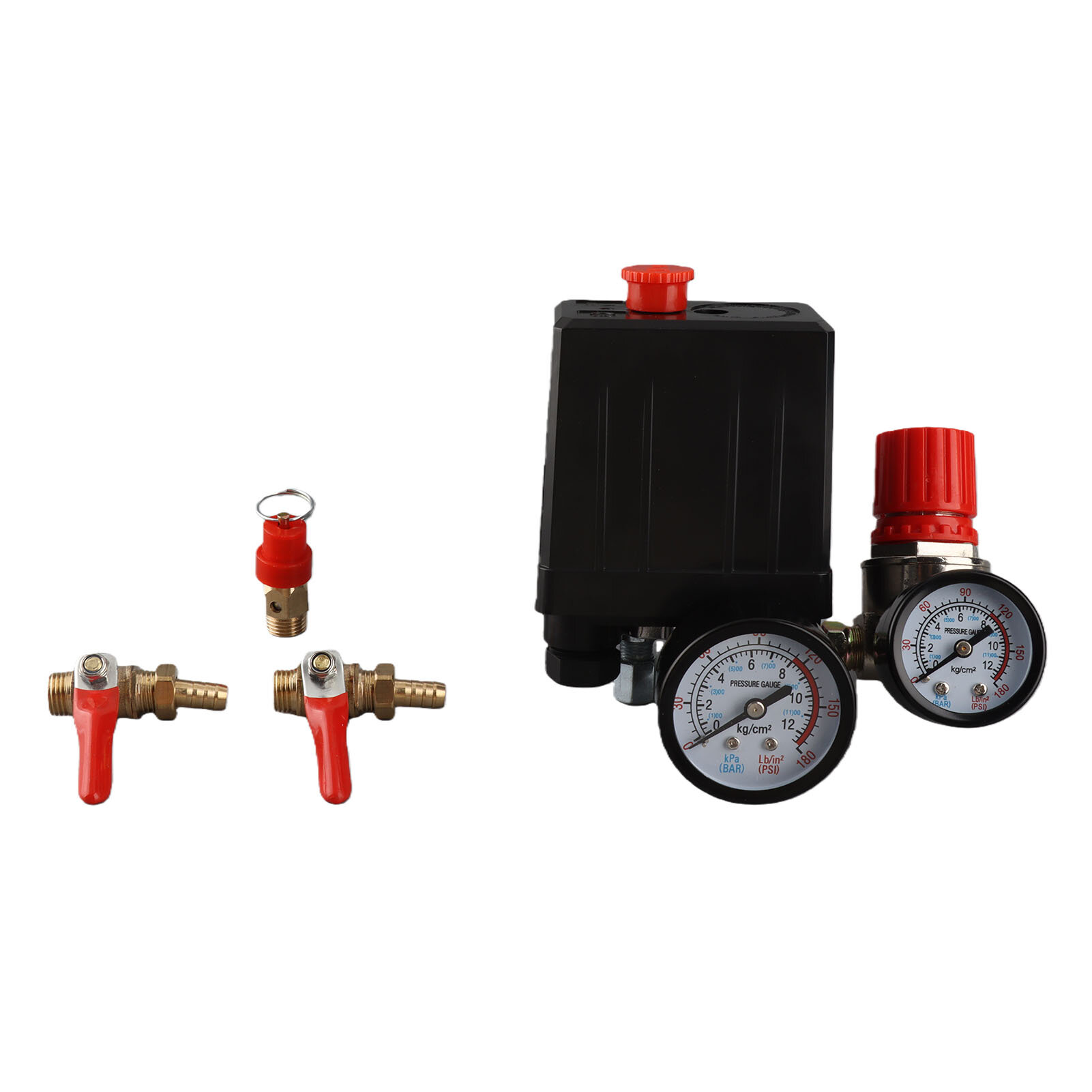 Регулятор давления воздуха для компрессора, 0-180 PSI, с манометром, замена