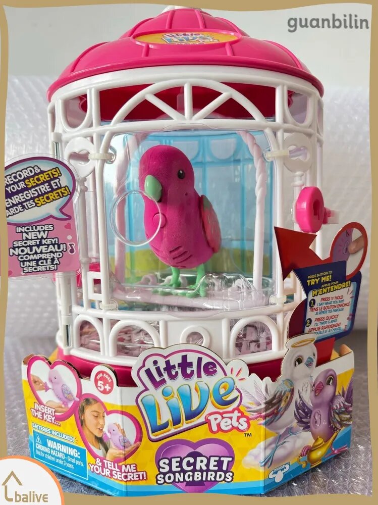 Little Live Pets Птичка, черепаха Интерактивные игрушки, подарки для детей