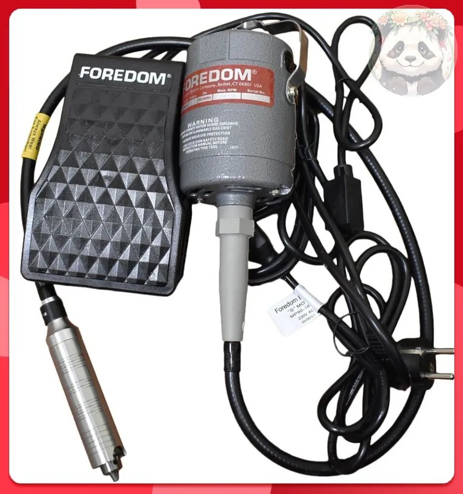 Подвесной гравер Foredom с гибким рукавом и педалью, для обработки металлов и камней, 75 Вт