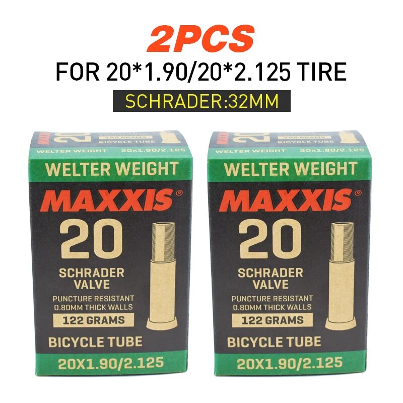 2 шт, сверхлегкие камеры MAXXIS для горного велосипеда 2pc20x1.9-2.125AV