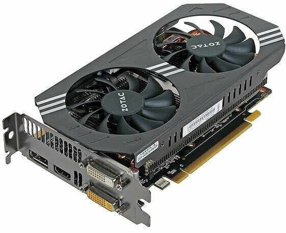 Видеокарта Zotac 4Gb PCI-E GTX970 c CUDA GDDR5, 256 bit, HDCP, 2*DVI, HDMI, DP, Retail ZT-90101-10P