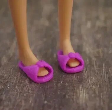 Сандалии фиолетовые для кукол Barbie 1/6, KD6 O2
