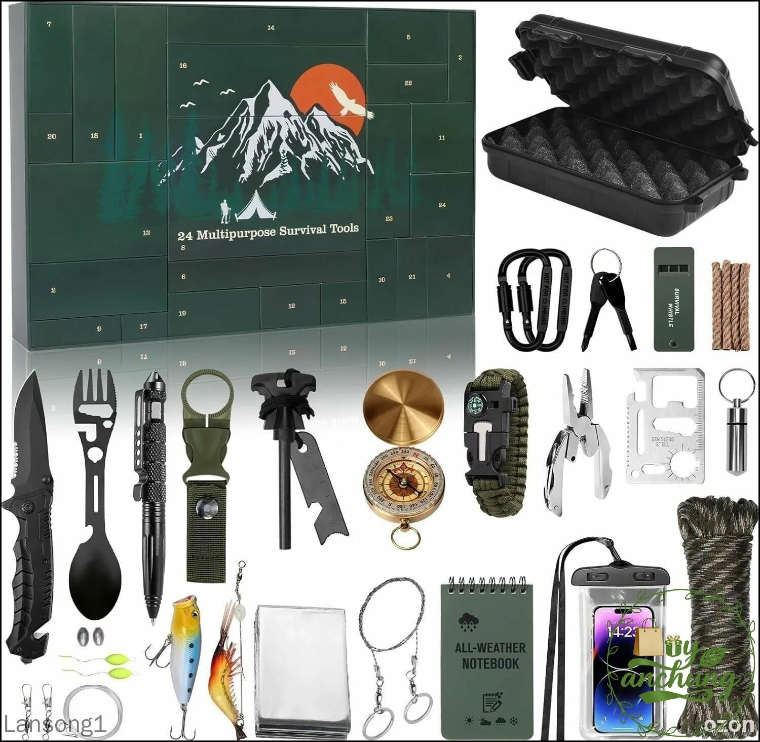 Наборы для выживания в Адвент-календаре для мужчин