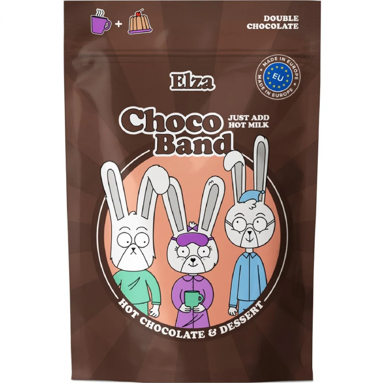 Горячий шоколад - пудинг Choco Band ELZA Creamy Hot Chocolate 200г 2347358 EL20010002