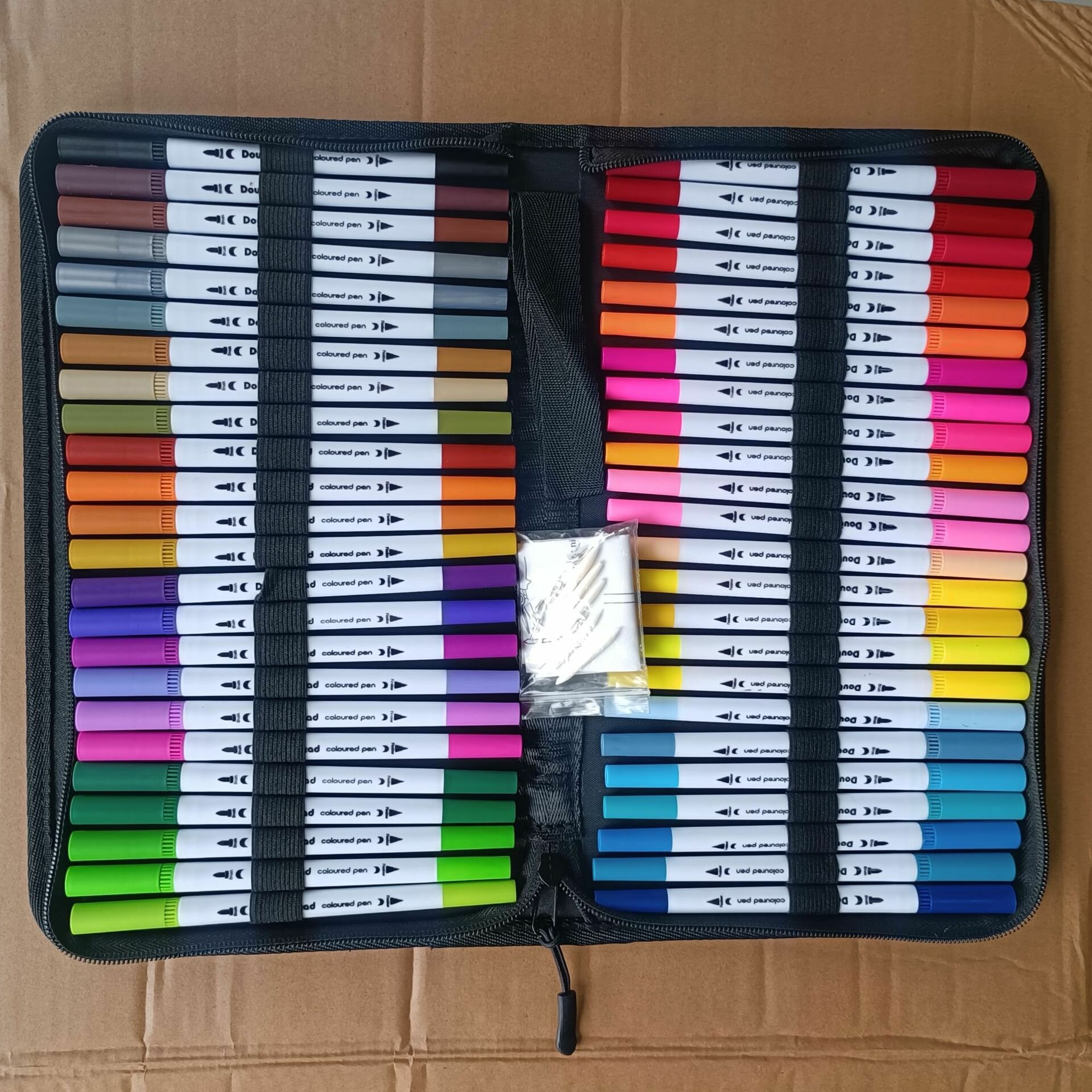 Набор двусторонних маркеров для скетчинга и рисования 120 цветов (120 штук)