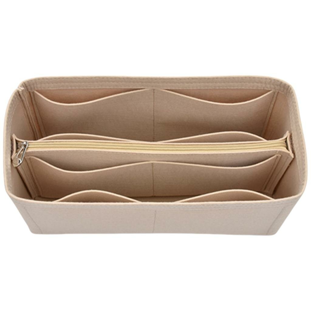 Многофункциональный фетровый органайзер для сумки, Аня молния бежевый ce