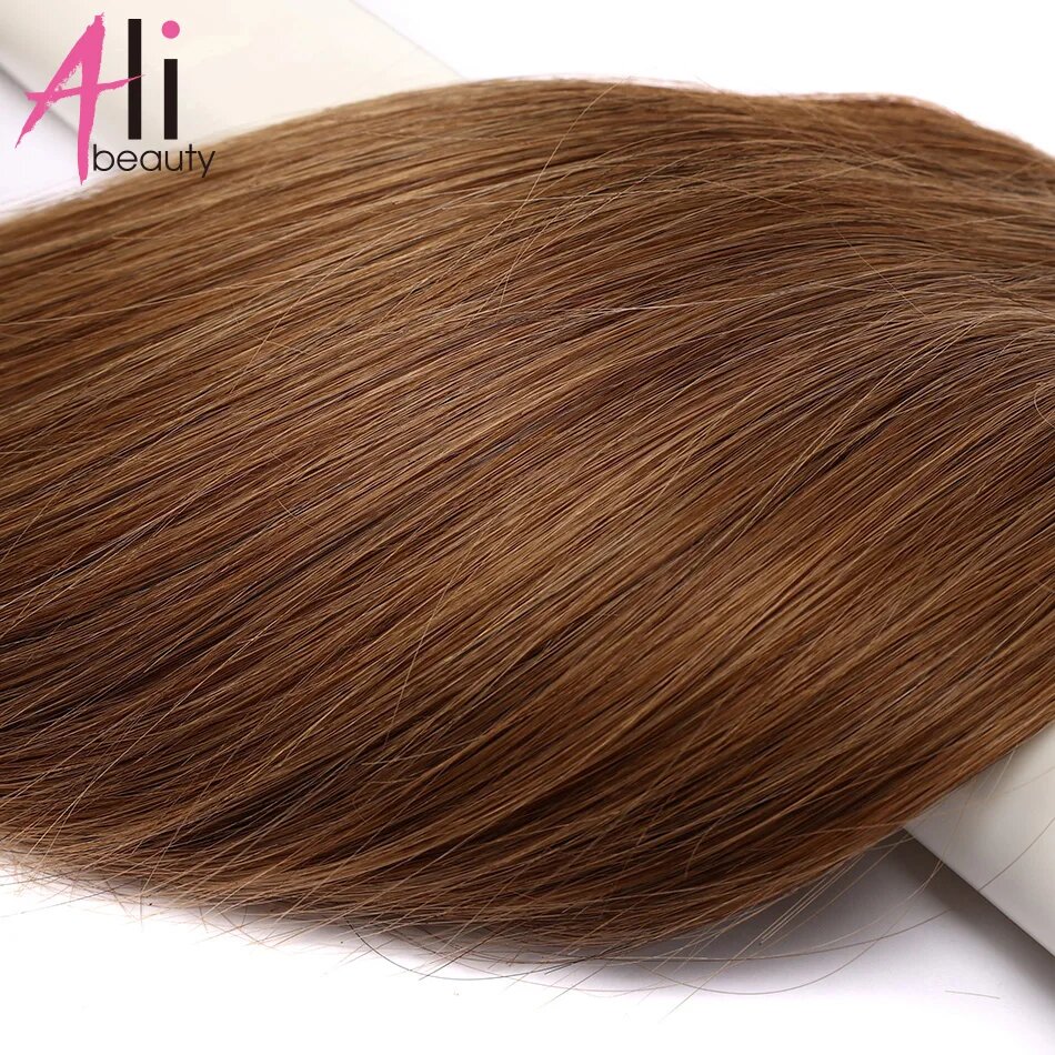 ALI-BEAUTY Remy прямые ленты, цвет 30, 16 дюймов