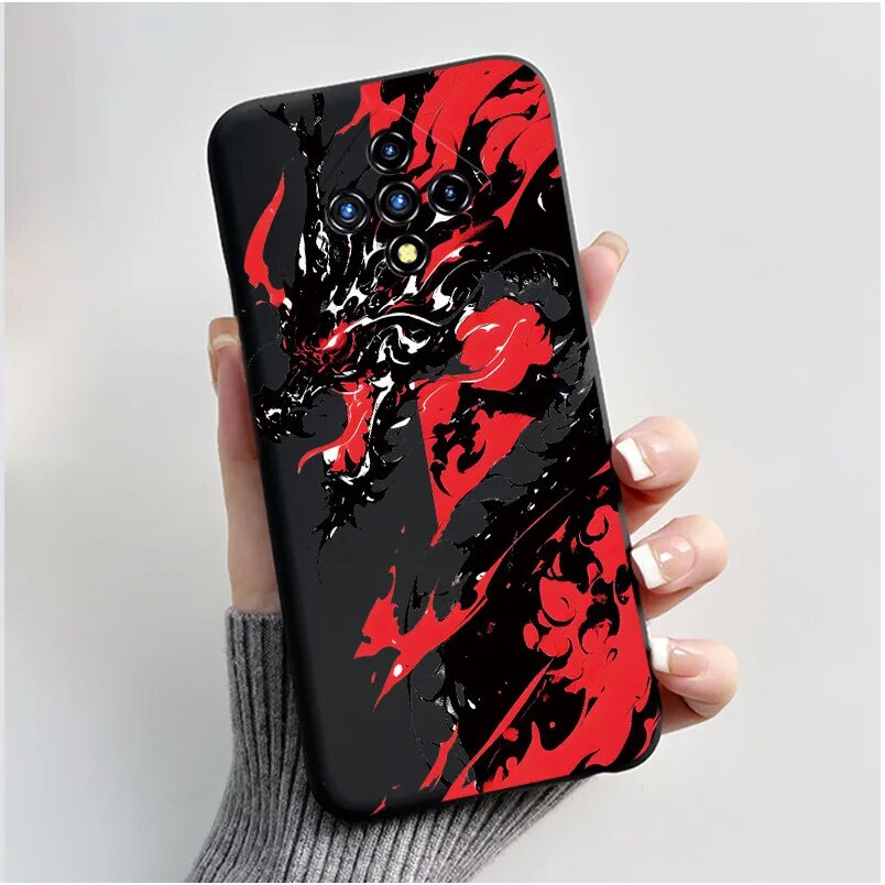 Чехол Infinix Zero 8/8i черный, противоударный, HEI-TPU130