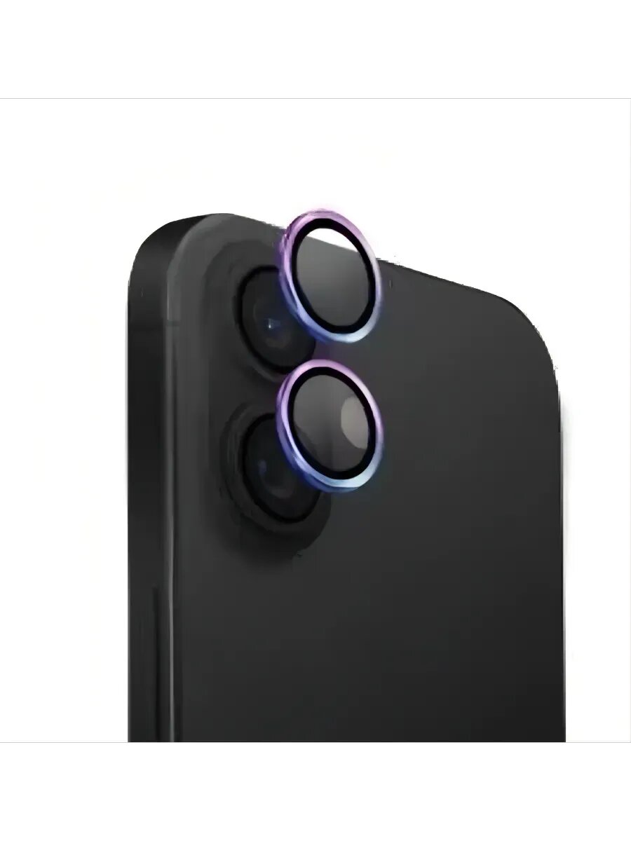 Защитные линзы на камеру для iPhone 16/16 Plus