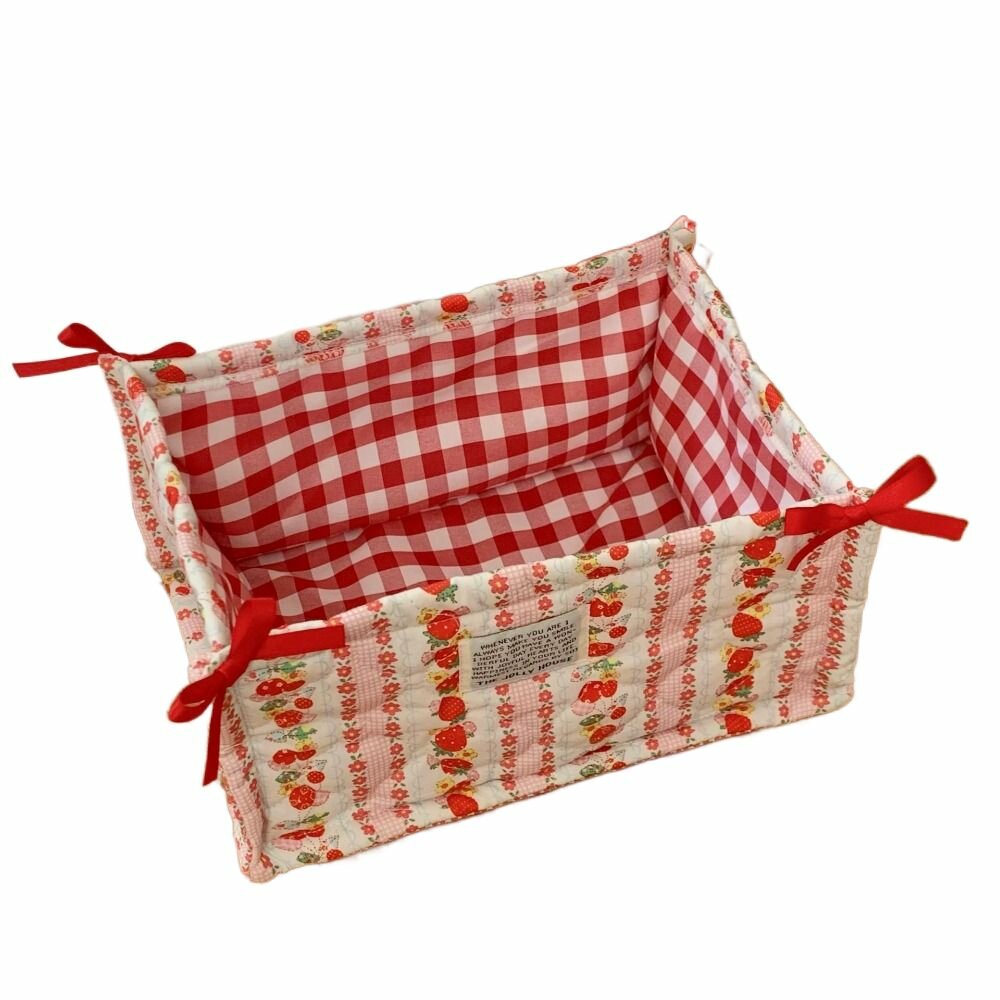Коробка-органайзер Box, тканевая коробка из хлопка для хранения, мультяшный стиль, размеры S и L как на фото.