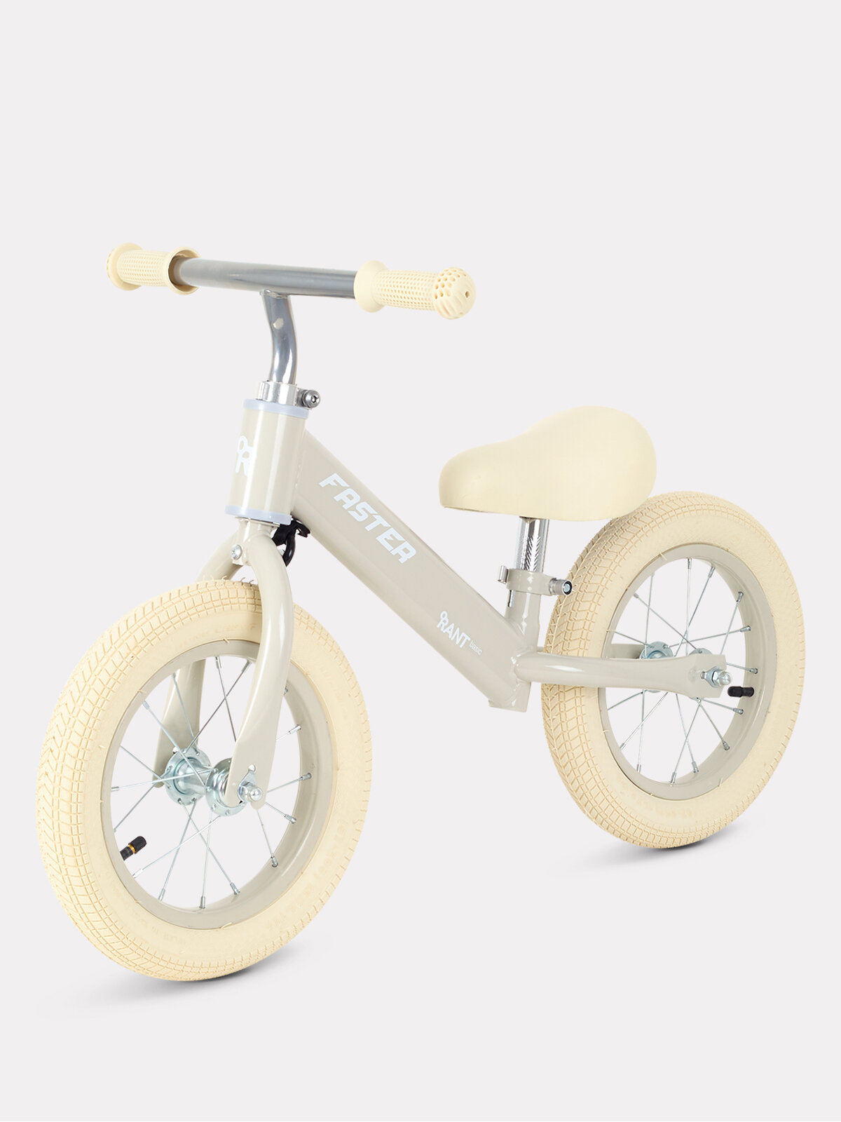 Беговел детский от 2 лет Rant Basic Faster надувные колеса, Cream