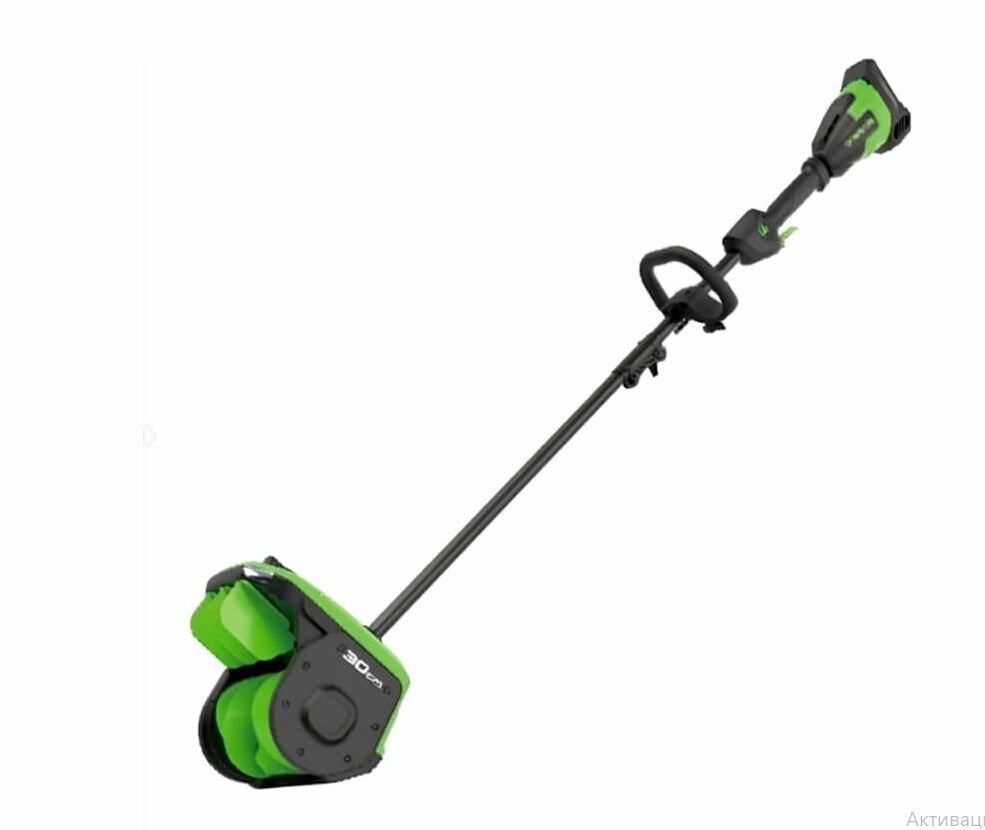 Аккумуляторная снегоуборочная лопата Greenworks GD40SS2, 40V с регулируемым направлением выброса