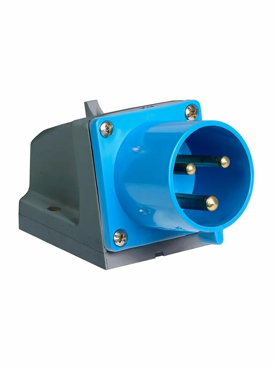 Вилка стационарная 2Р+РЕ 32А 220В IP44. PSR51-032-3 IEK