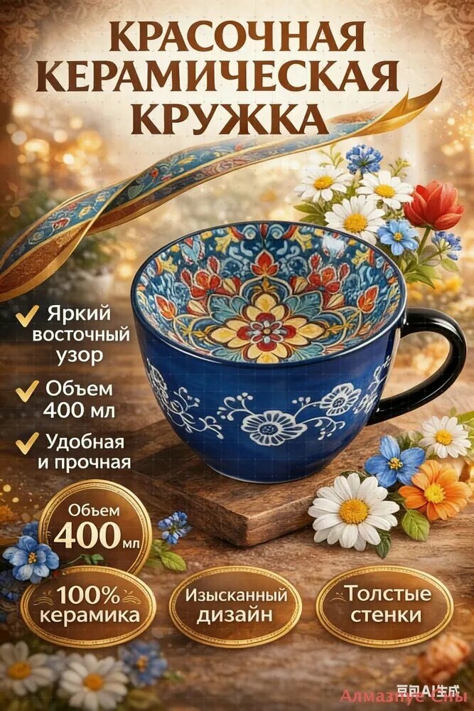 Чашка, 400 мл, 1 шт
