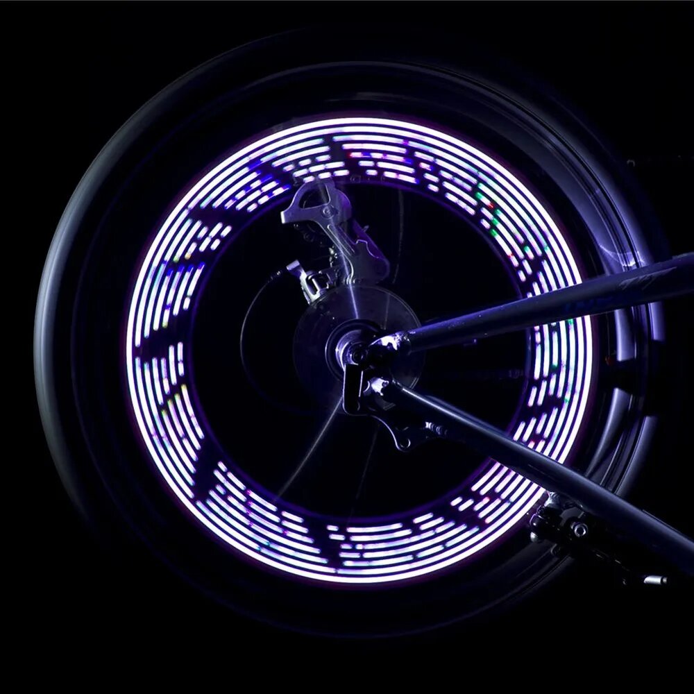 14-LED RGB велоколесо с подсветкой световая сигнализация для горных и шоссейных велосипедов