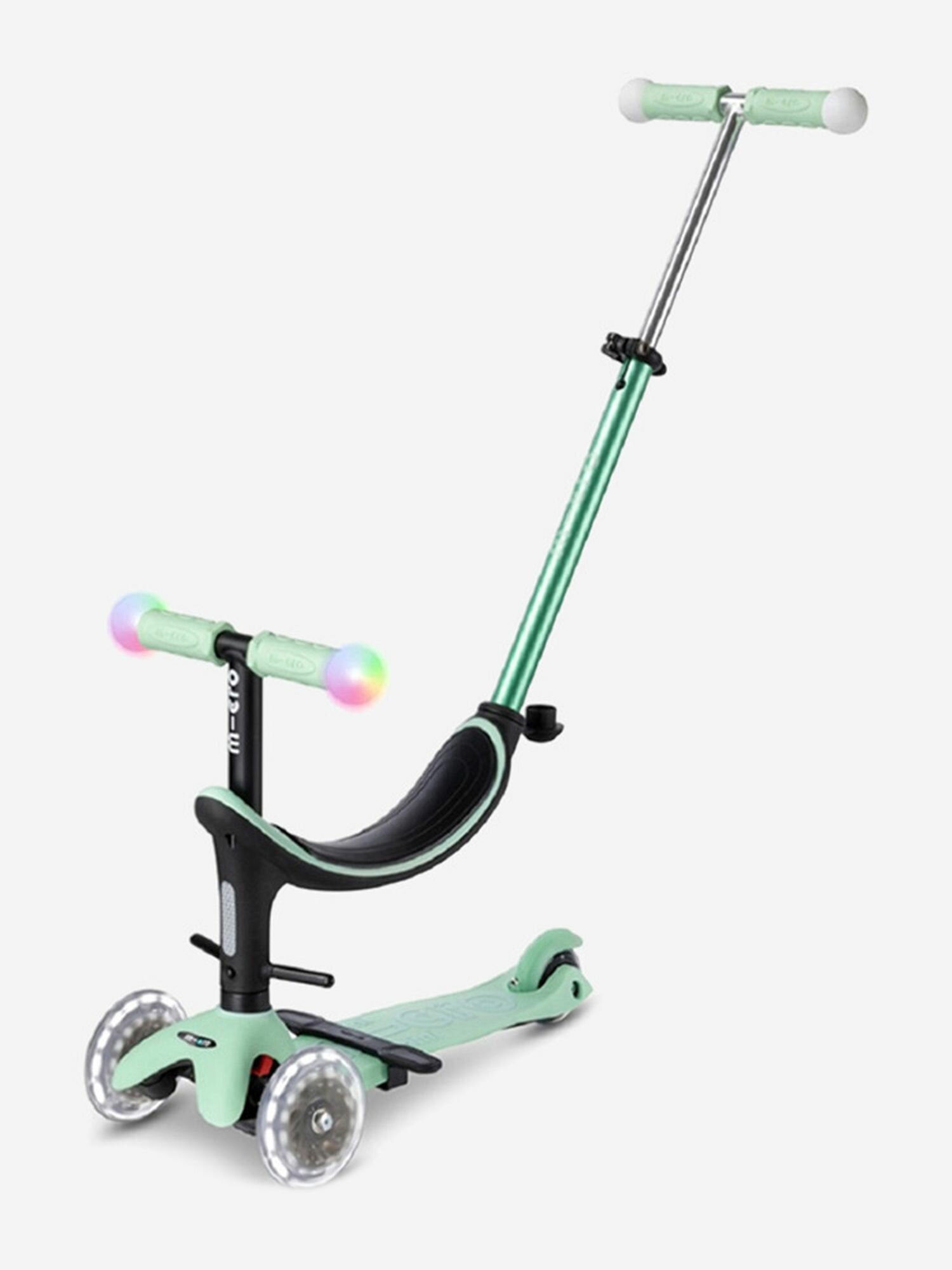 Самокат Micro Mini2Grow Deluxe Magic LED 2025