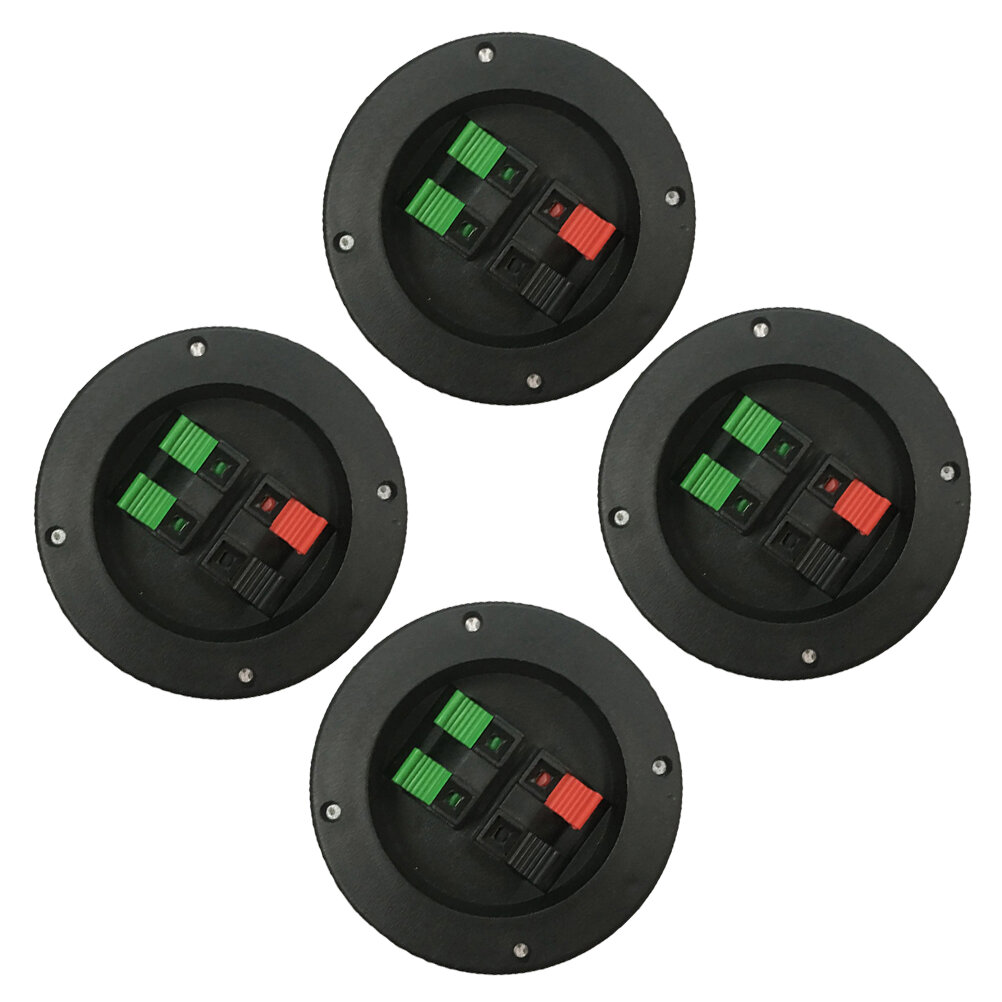 Пластиковый разъем для колонок на 4 порта, для подключения акустики