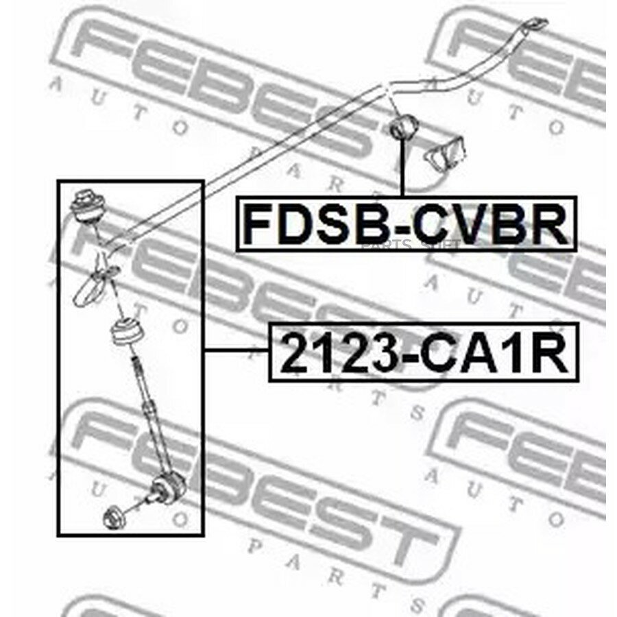 Стойка стабилизатора заднего FEBEST 2123-CA1R | цена за 1 шт