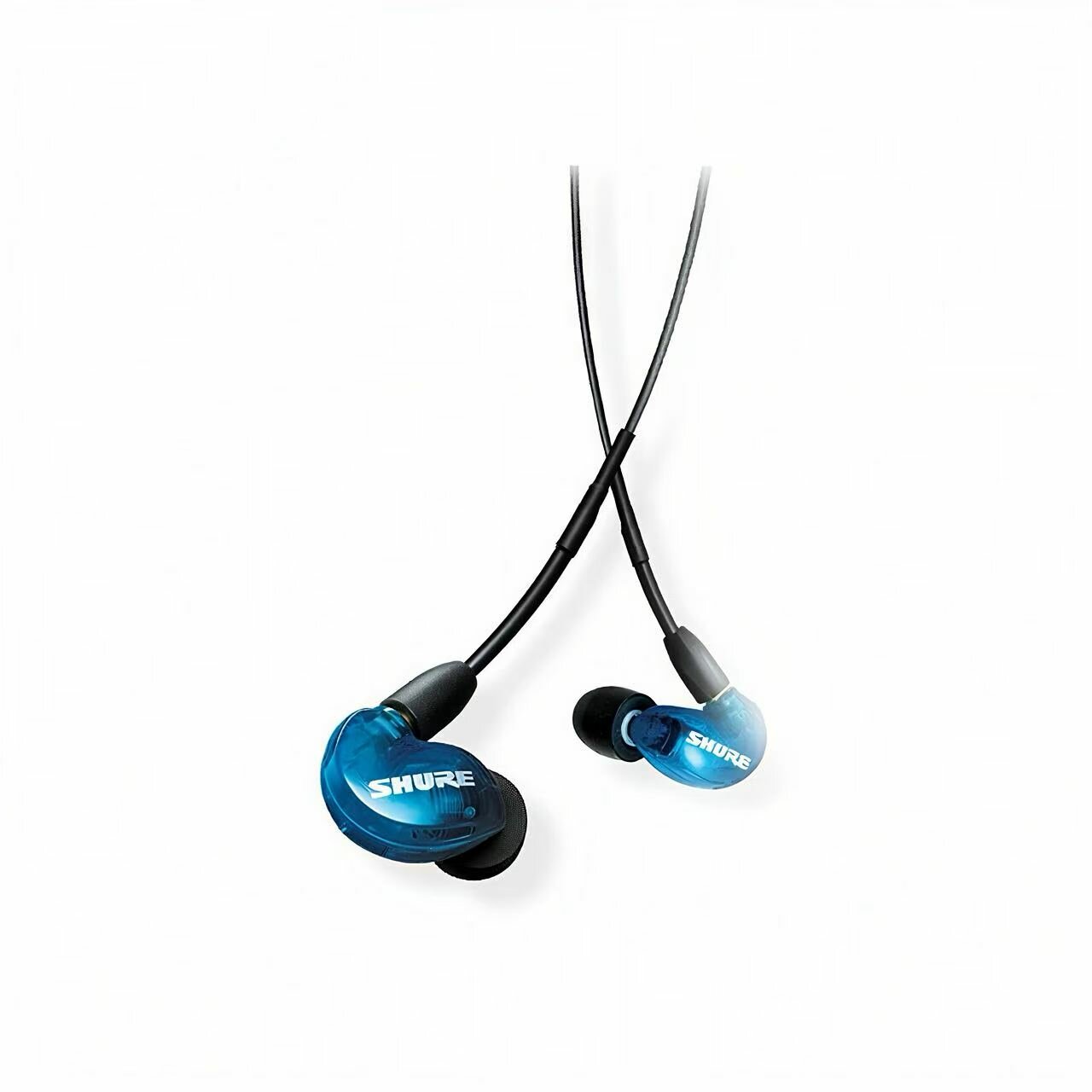 Наушники-вкладыши Shure SE215 с микрофоном и пультом, проводные, для музыки и игр, мониторные Hi-Fi, синий цвет