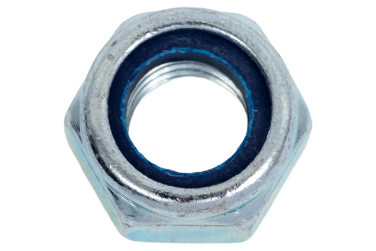 Гайка самоконтрящаяся ПКФ Сварком М12 оц DIN 985 стальная с цинковым покрытием, 30 шт, размер под ключ 19 мм, шаг 1.75 мм, правая резьба, против вибраций и динамических нагрузок