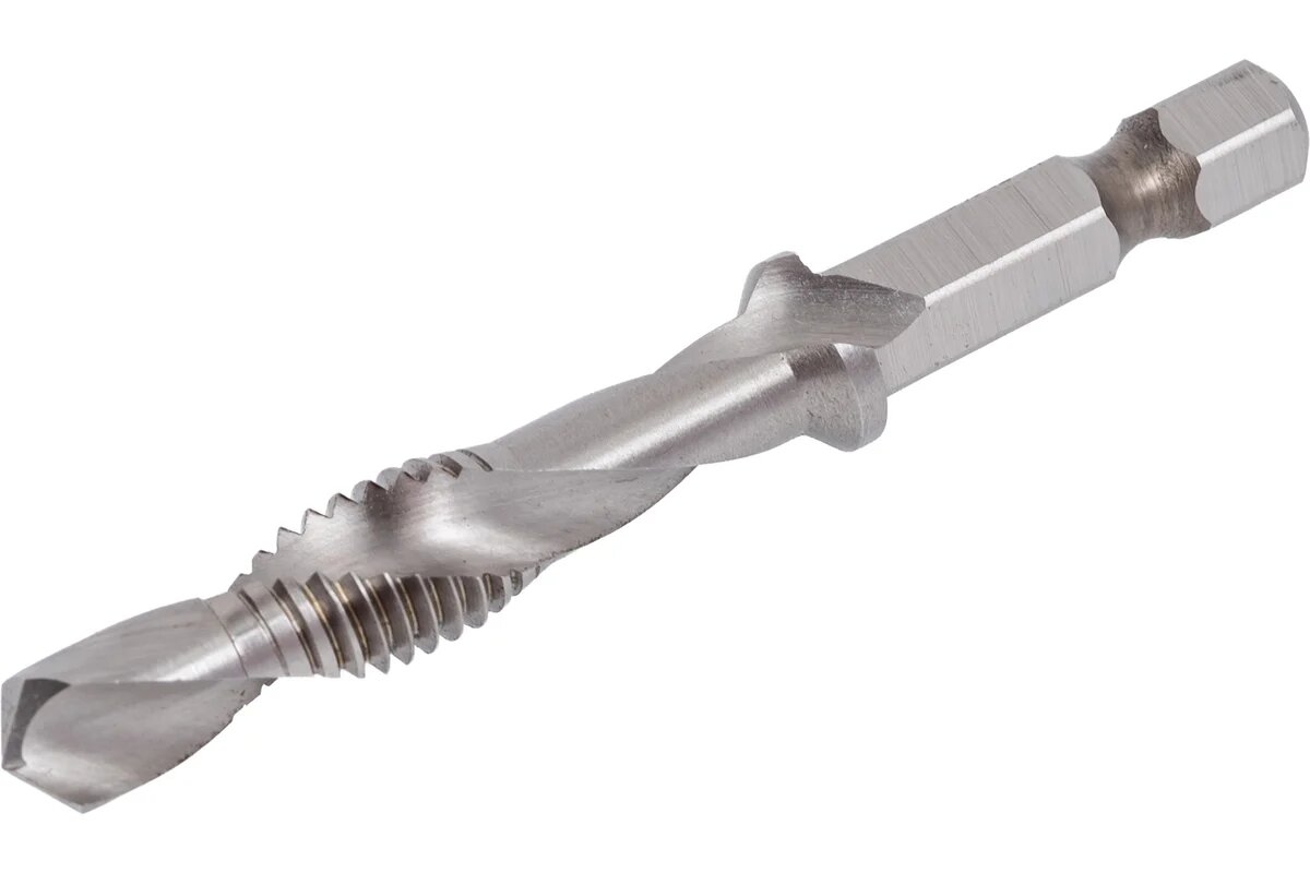 Метчик комбинированный H‑Tools М8 1,25 мм HSSE спиральный 68 мм для алюминия, латуни, пластика и листовой стали до 1000 Н/мм²