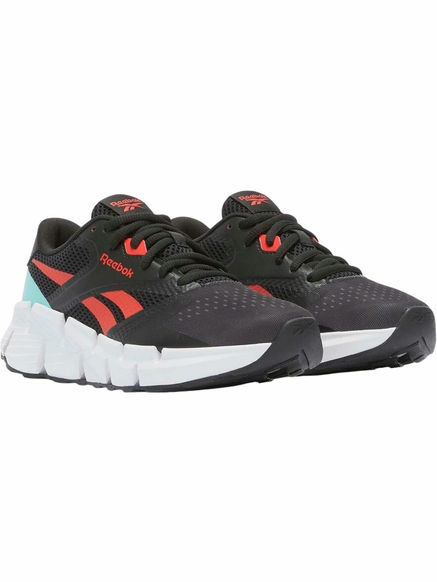 Кроссовки Reebok Zig Dynamica 5 K, размер 7 US, черный, голубой, красный — фото 1