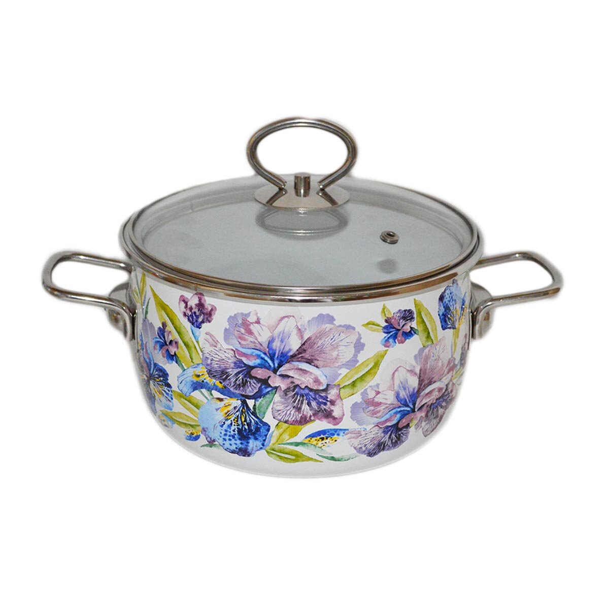 Кастрюля VITROSS Iris, эмалированная, белоснежная, объем 3 л 1SC185S