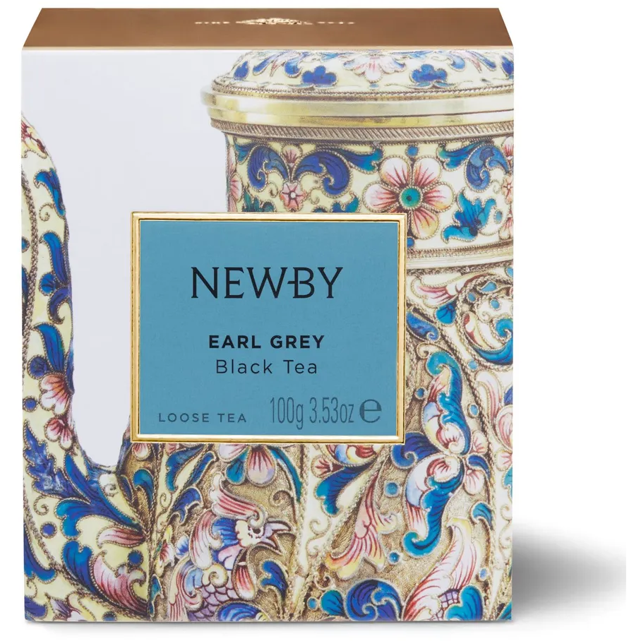 Уценка Чай Newby Эрл Грей, черный, листовой, 100 гр