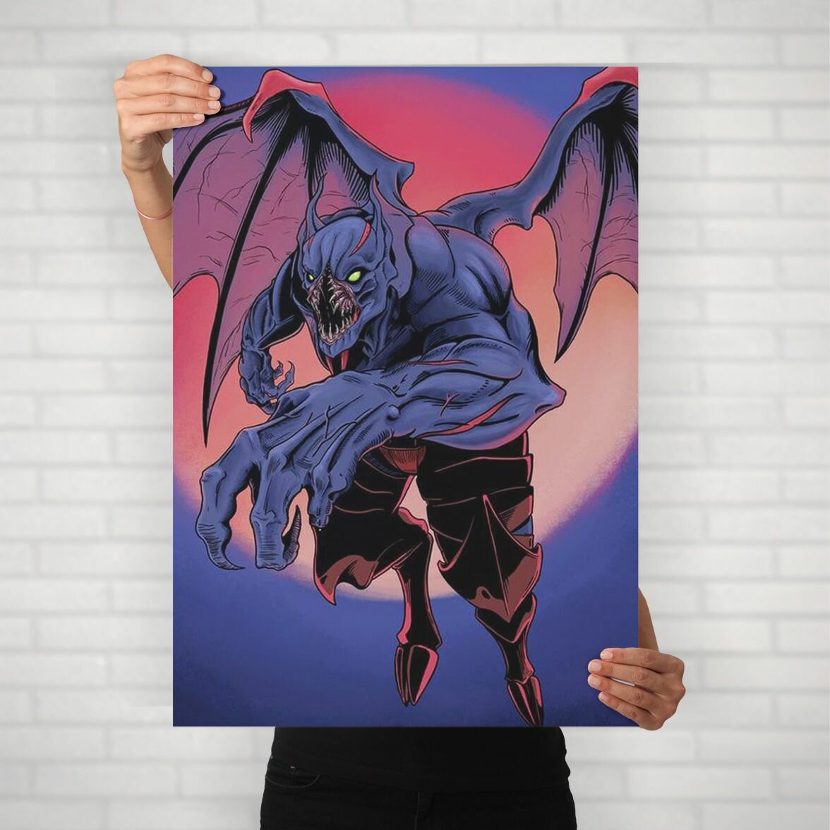 Плакат на стену для интерьера Dota 2 (Night Stalker 2) - Постер по игре формата A2 (42х60 см)